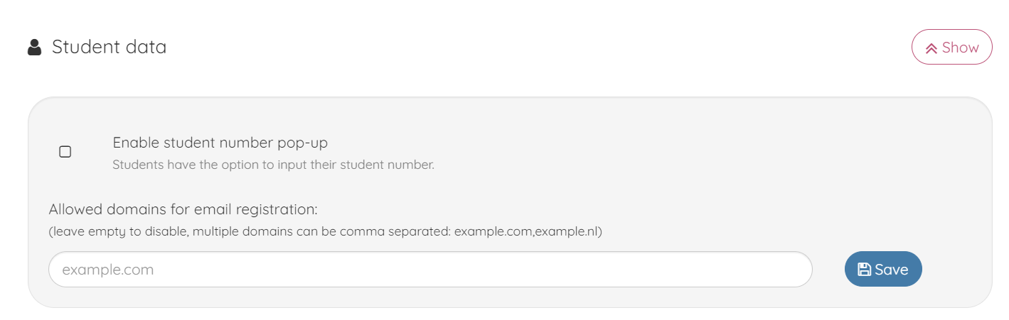 Let students sign up only by using their student email address – Sowiso ...