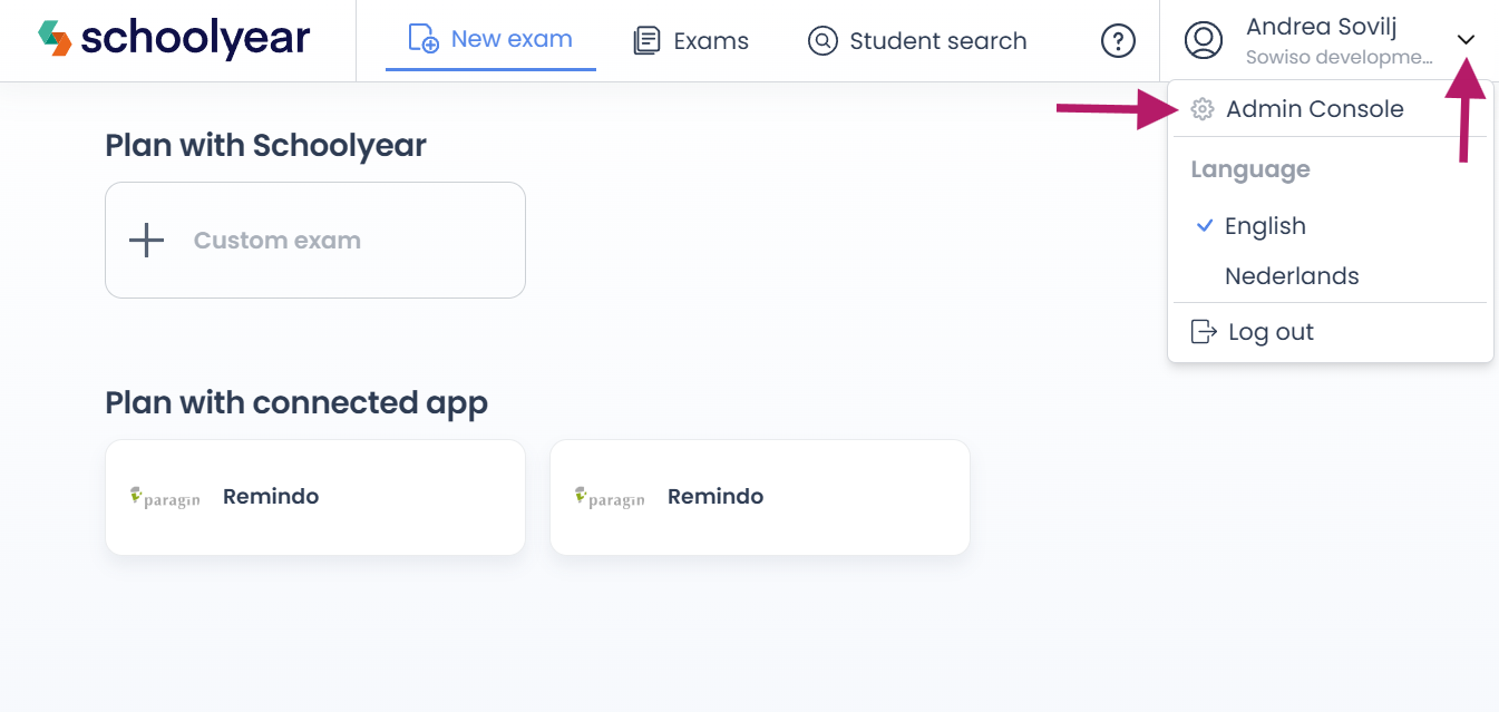Connecting Schoolyear and Sowiso for the first time – Sowiso Knowledge base