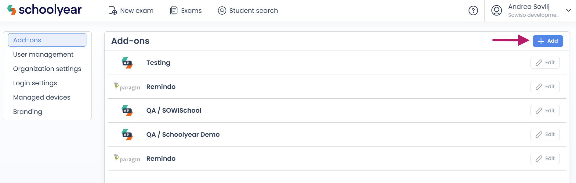 Connecting Schoolyear and Sowiso for the first time – Sowiso Knowledge base