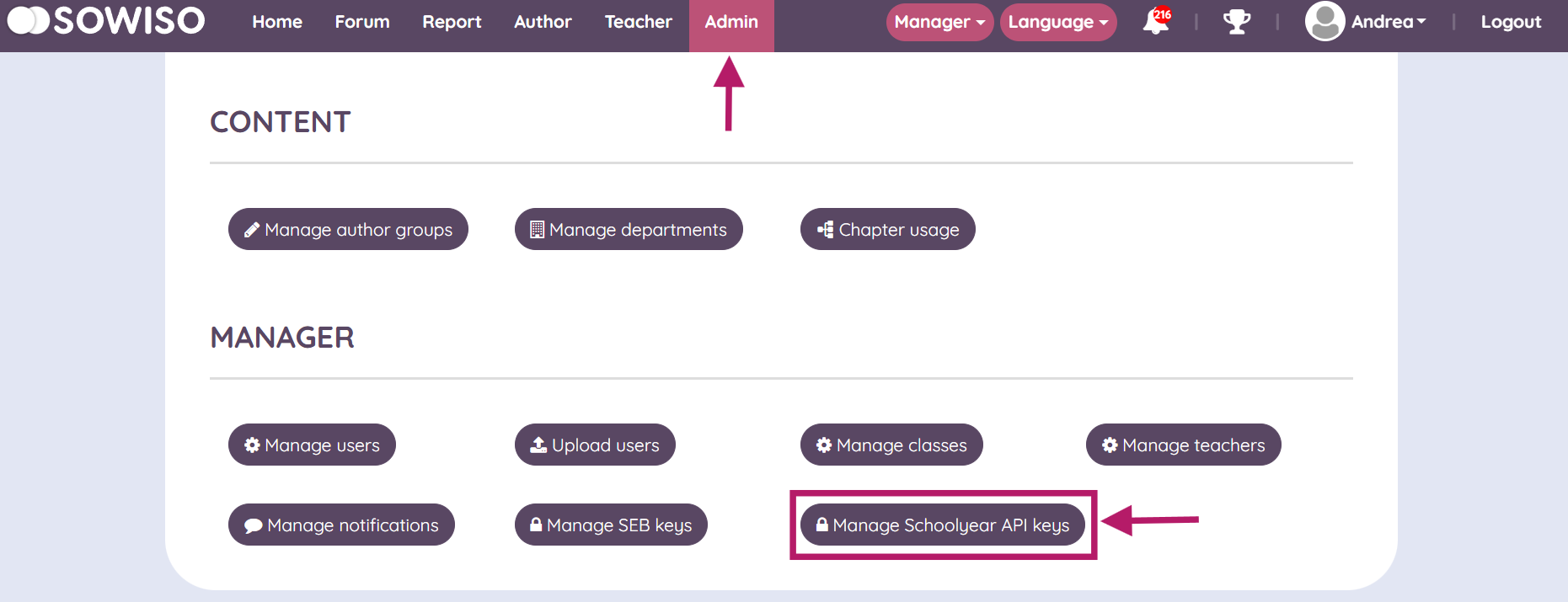 Connecting Schoolyear and Sowiso for the first time – Sowiso Knowledge base