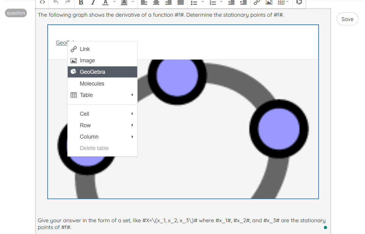 Safely using Geogebra applets in a test or exam – Sowiso Knowledge base