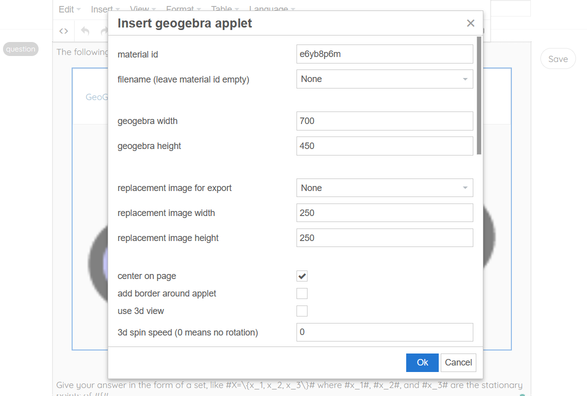 Safely using Geogebra applets in a test or exam – Sowiso Knowledge base