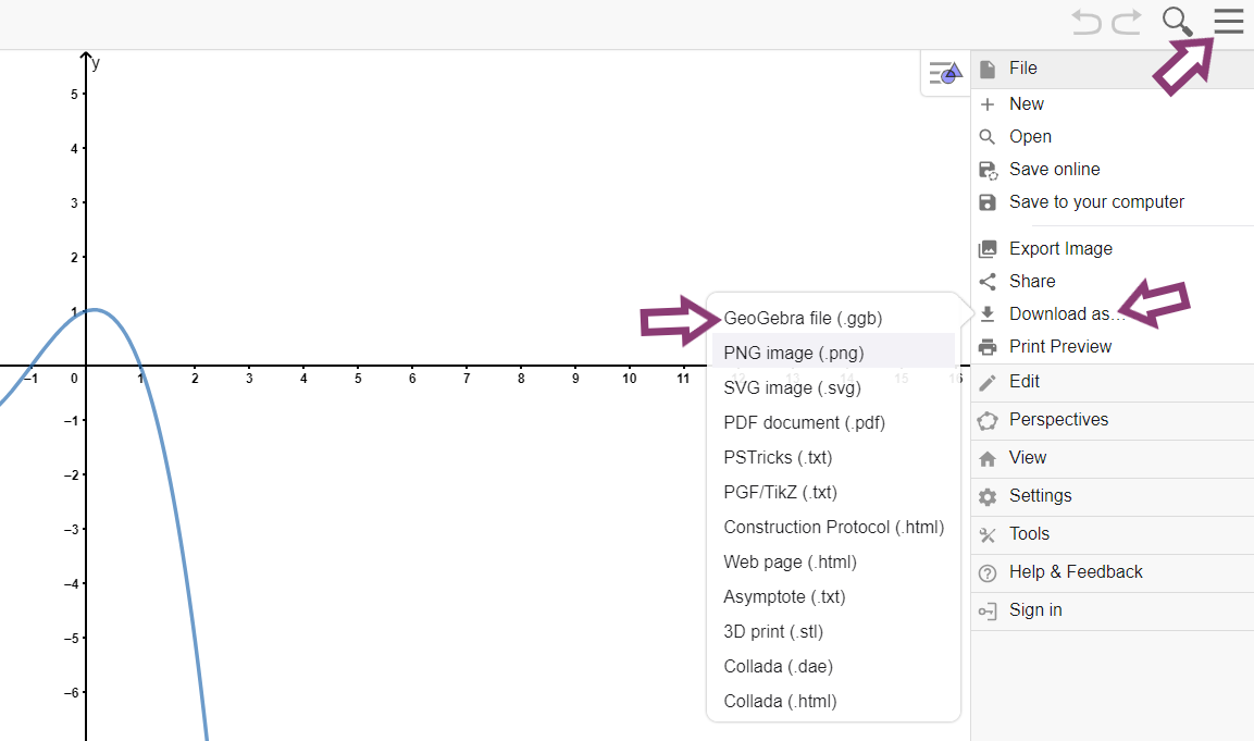 Safely using Geogebra applets in a test or exam – Sowiso Knowledge base