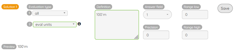 Evaluation type: eval units – Sowiso Knowledge base