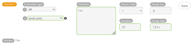 Evaluation type: eval units – Sowiso Knowledge base