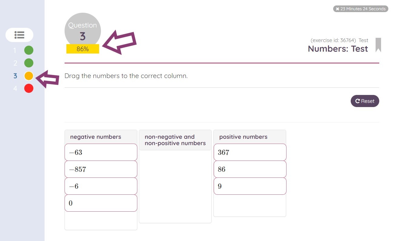 Let students check their whole test or the individual questions in a ...