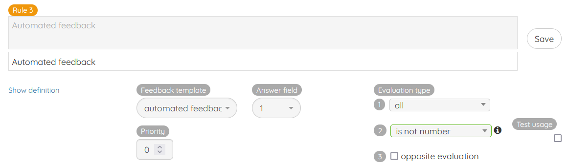 Automated feedback of evaluation types – Sowiso Knowledge base