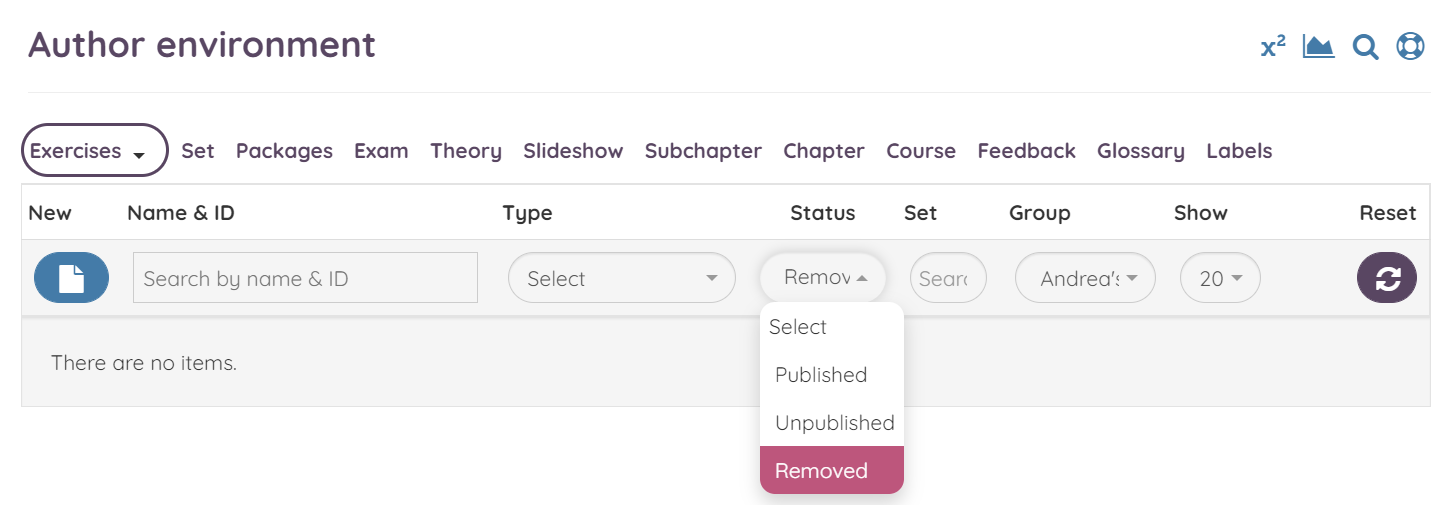 I accidentally deleted my exercise. How can I get it back? – Sowiso ...