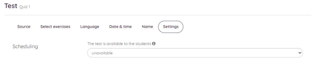 Create a test for a group of students/one student (🎥with video ...