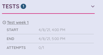 Taking a test (🎥with video) – Sowiso Knowledge base