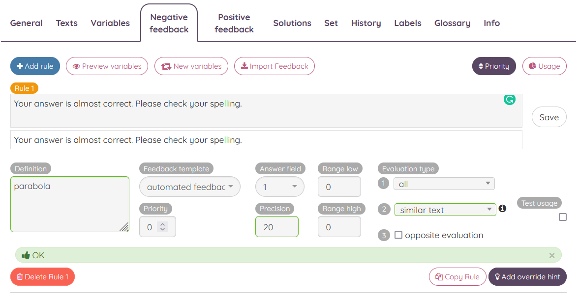 Exercise type: Text – Sowiso Knowledge base
