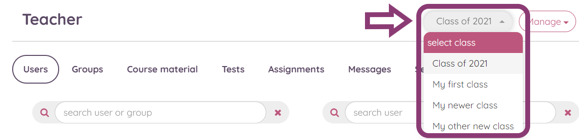 Manage students in a class – Sowiso Knowledge base
