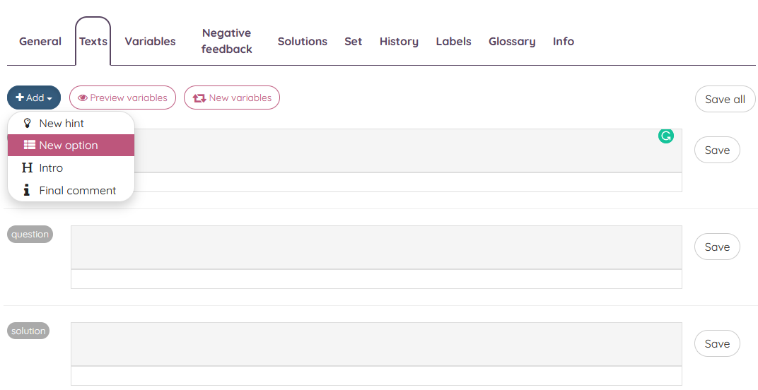 Exercise type: Multiple Choice (Random) – Sowiso Knowledge base