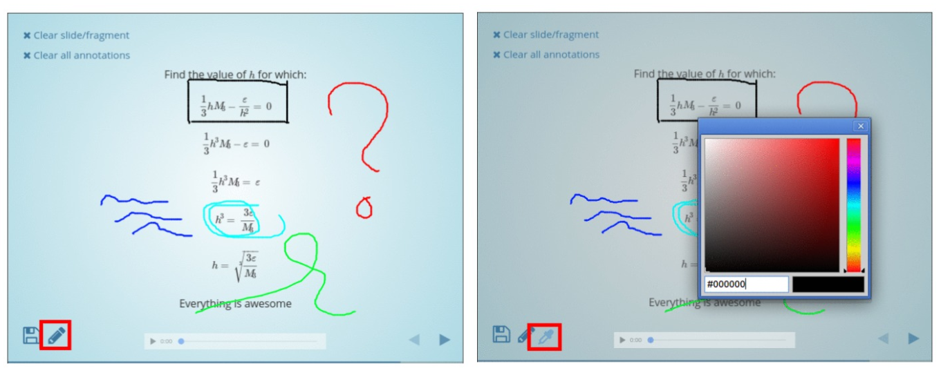 Slideshows: Add annotations – Sowiso Knowledge base