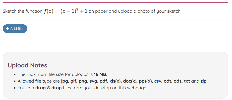 Exercise type: File upload – Sowiso Knowledge base