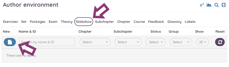 Create slideshows – Sowiso Knowledge base