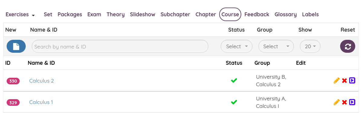 Editing an existing course – Sowiso Knowledge base