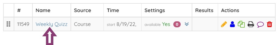 Edit a test (🎥with video) – Sowiso Knowledge base
