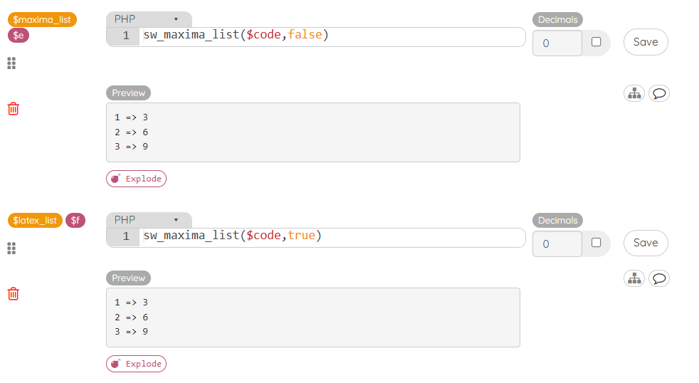 Using Maxima for variable definitions – Sowiso Knowledge base